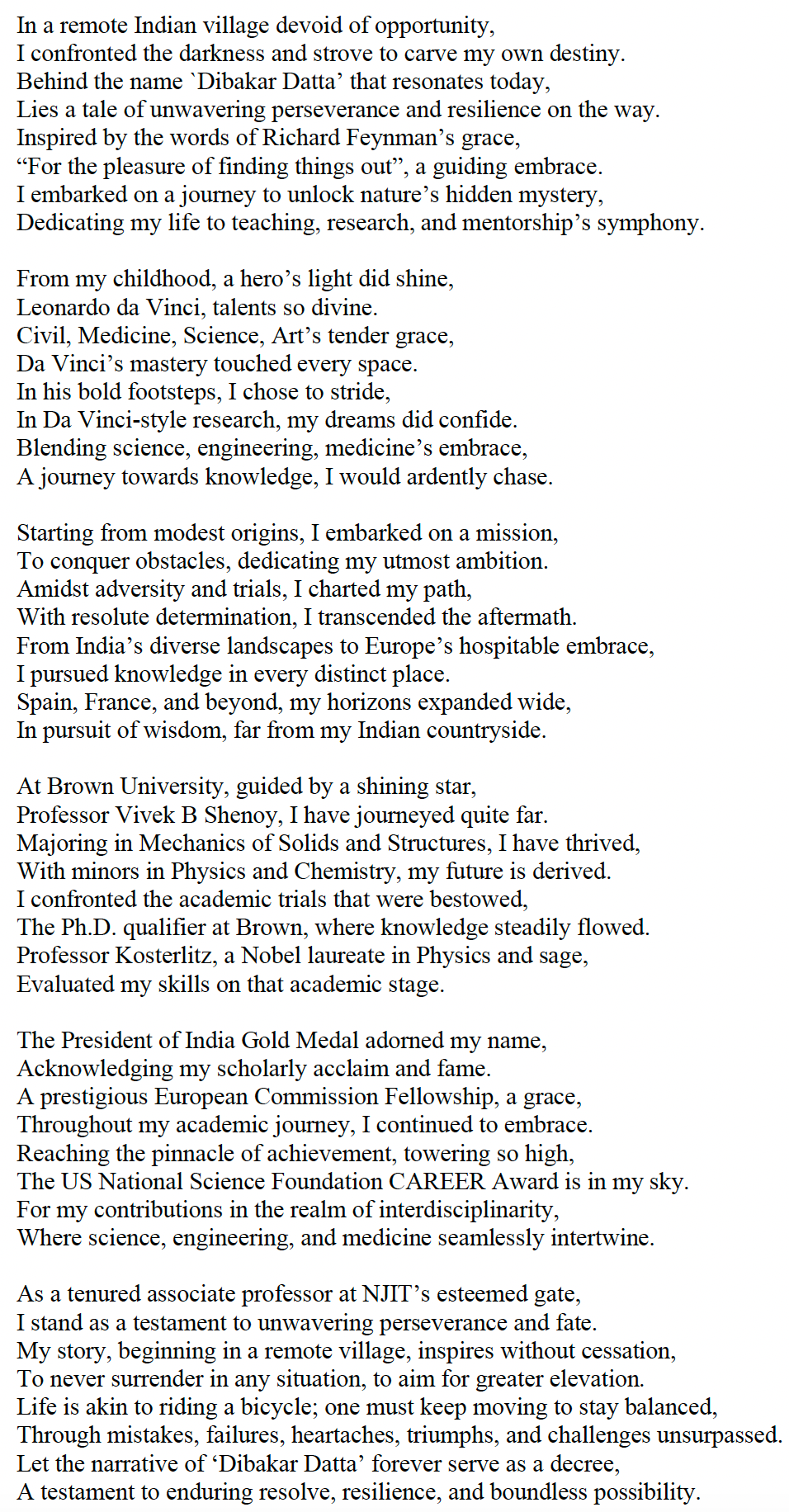 The Poetry of Dibakar Datta | Dibakar Datta Laboratory (DDLab)